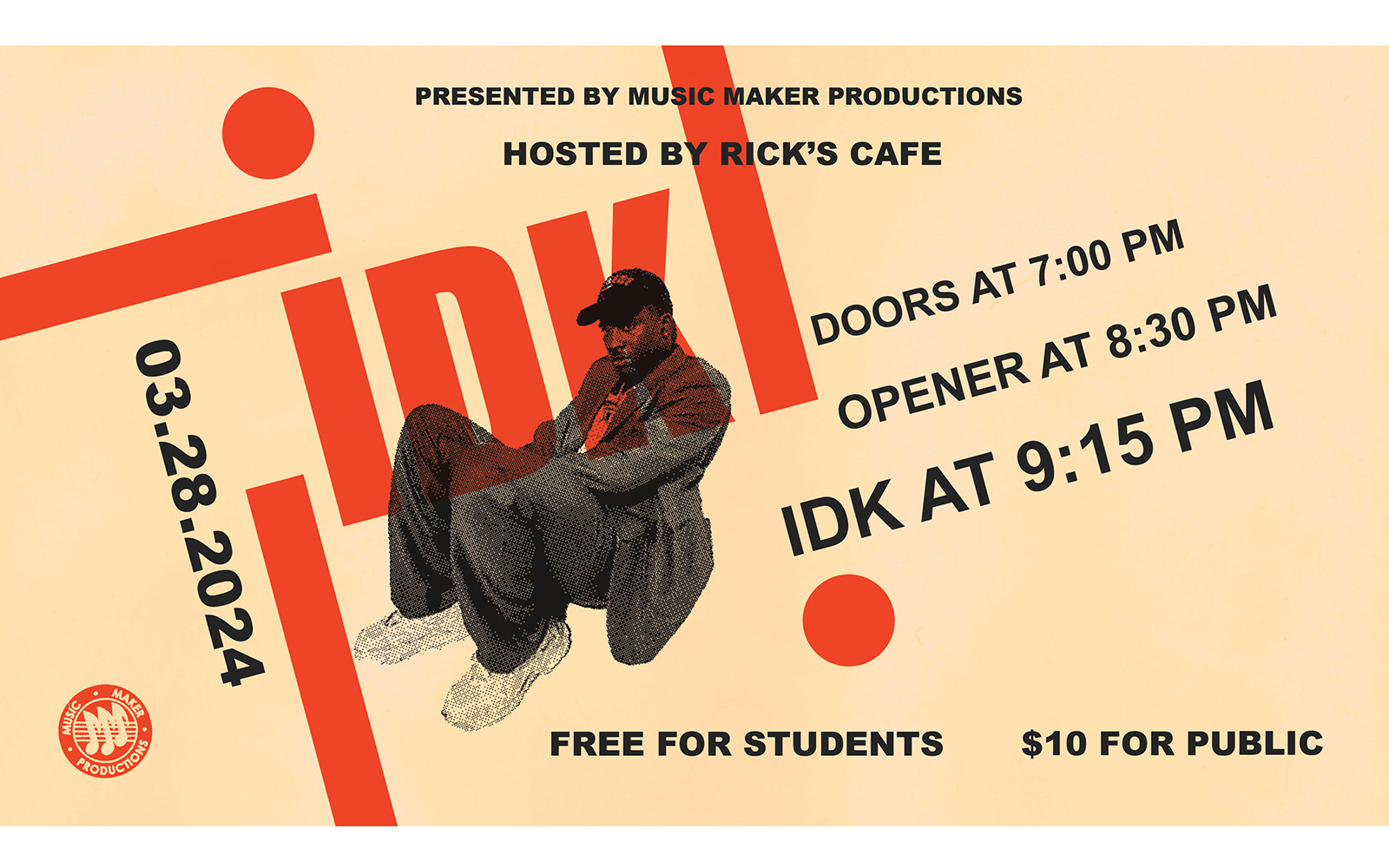 MSU Music Maker Productions, Rick’s Café host free IDK concert for ...